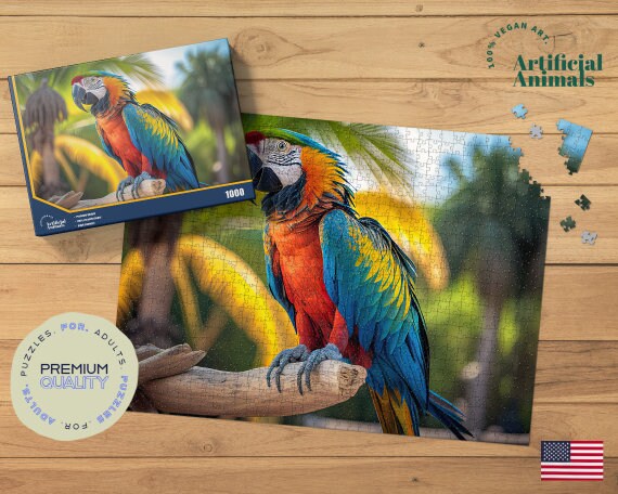 Macaw Jigsaw Puzzle, Parrot Jigsaw, Jigsaw Puzzles With Birds, Presents ...