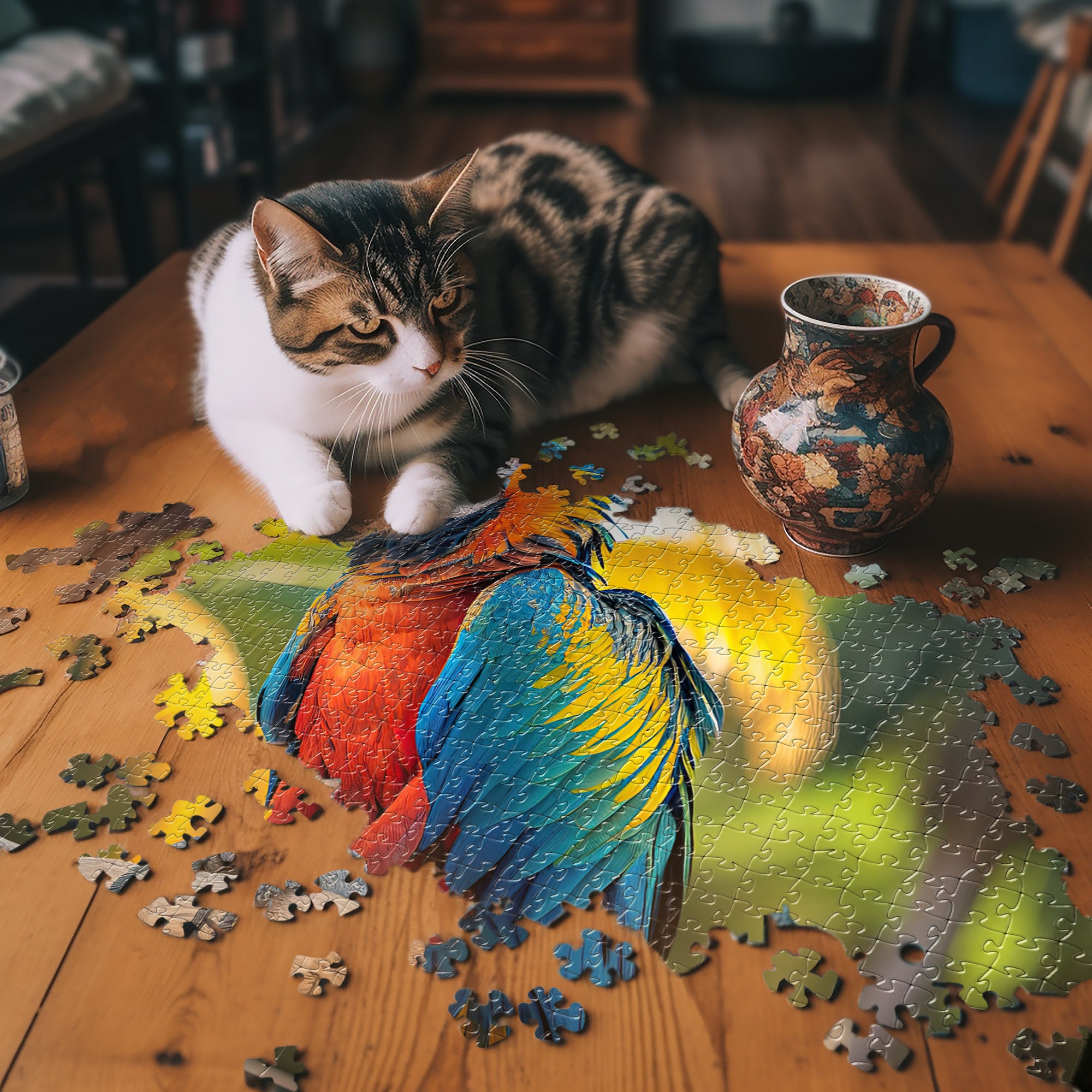 Macaw Jigsaw Puzzle, Parrot Jigsaw, Jigsaw Puzzles With Birds, Presents ...