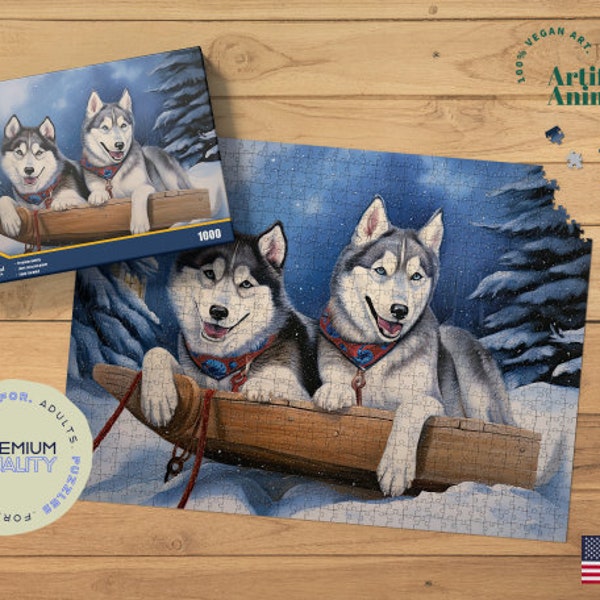 Husky Puzzle Puzzles - Etsy