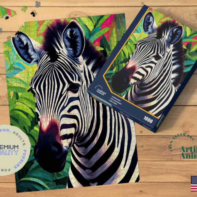 Zebra Puzzles for Adults - Etsy