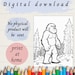 Bigfoot Coloring Pages for Kids | Digital Download | Coloring Sheets ...