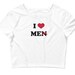 I Heart Me Crop Top men Crossed Out Womens Crop Tee Baby - Etsy
