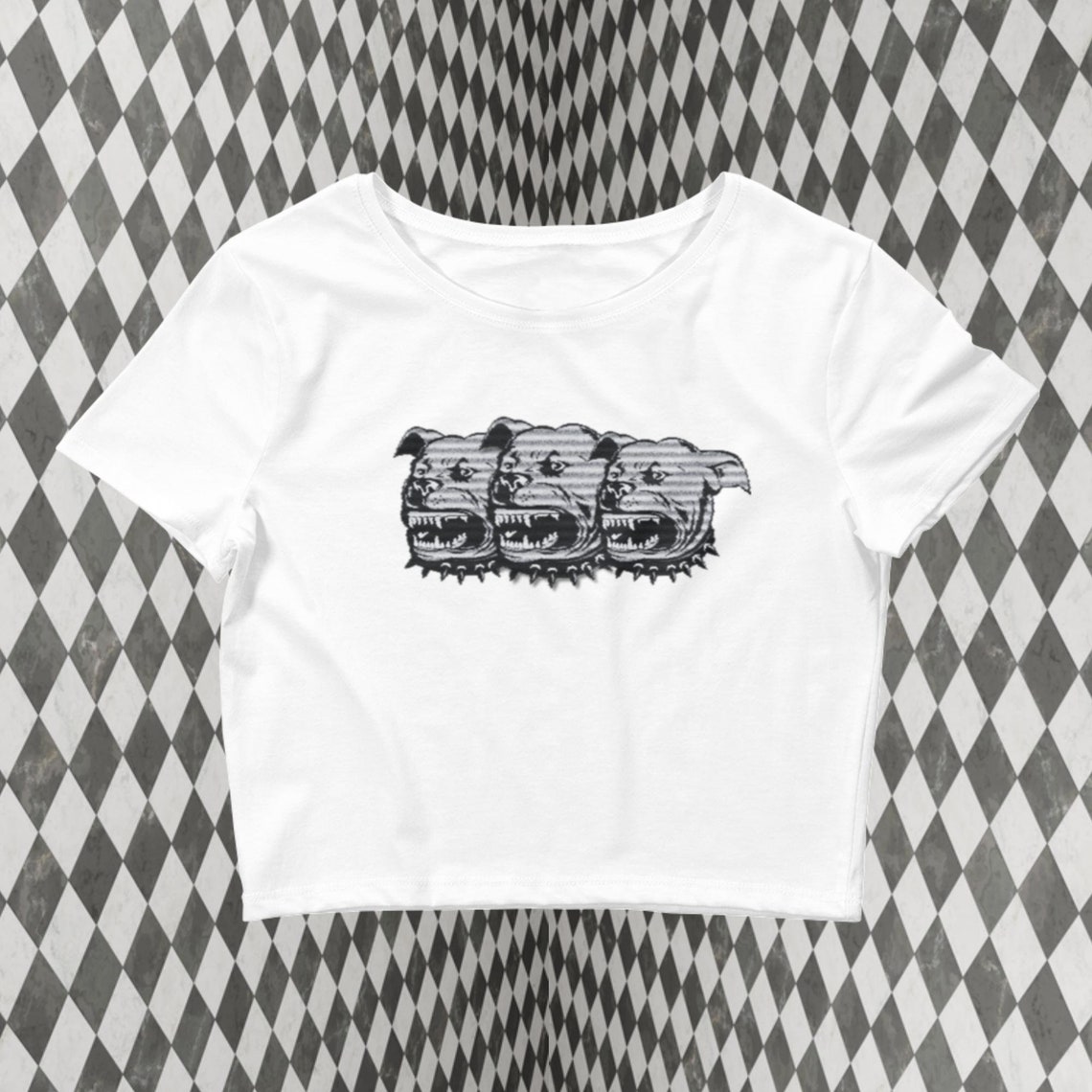 Y2k Vintage Dog Print Crop Top, Y2k Baby Tee, Graphic Tee - Etsy