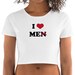 I Heart Me Crop Top men Crossed Out Womens Crop Tee Baby - Etsy