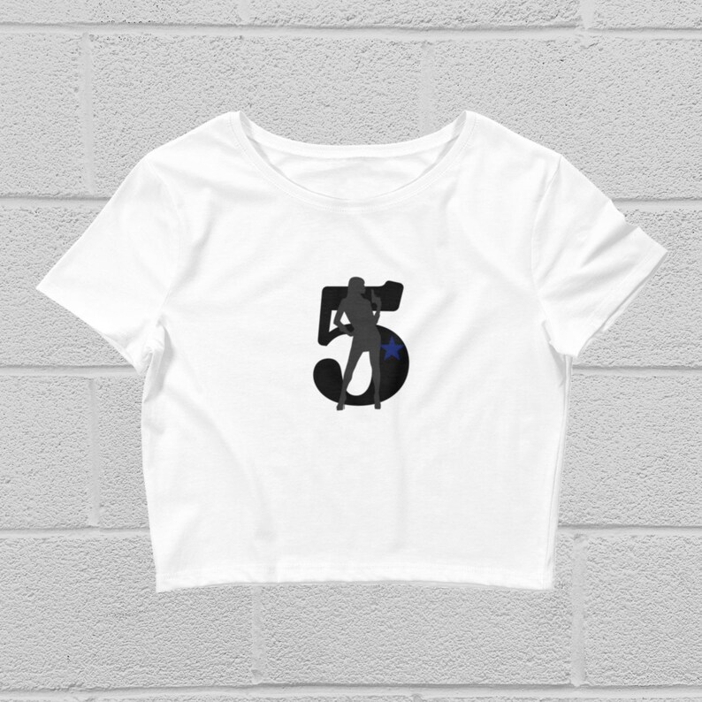 5 Star Shooter Y2k Baby Tee Grunge Punk Crop Tops Y2k - Etsy