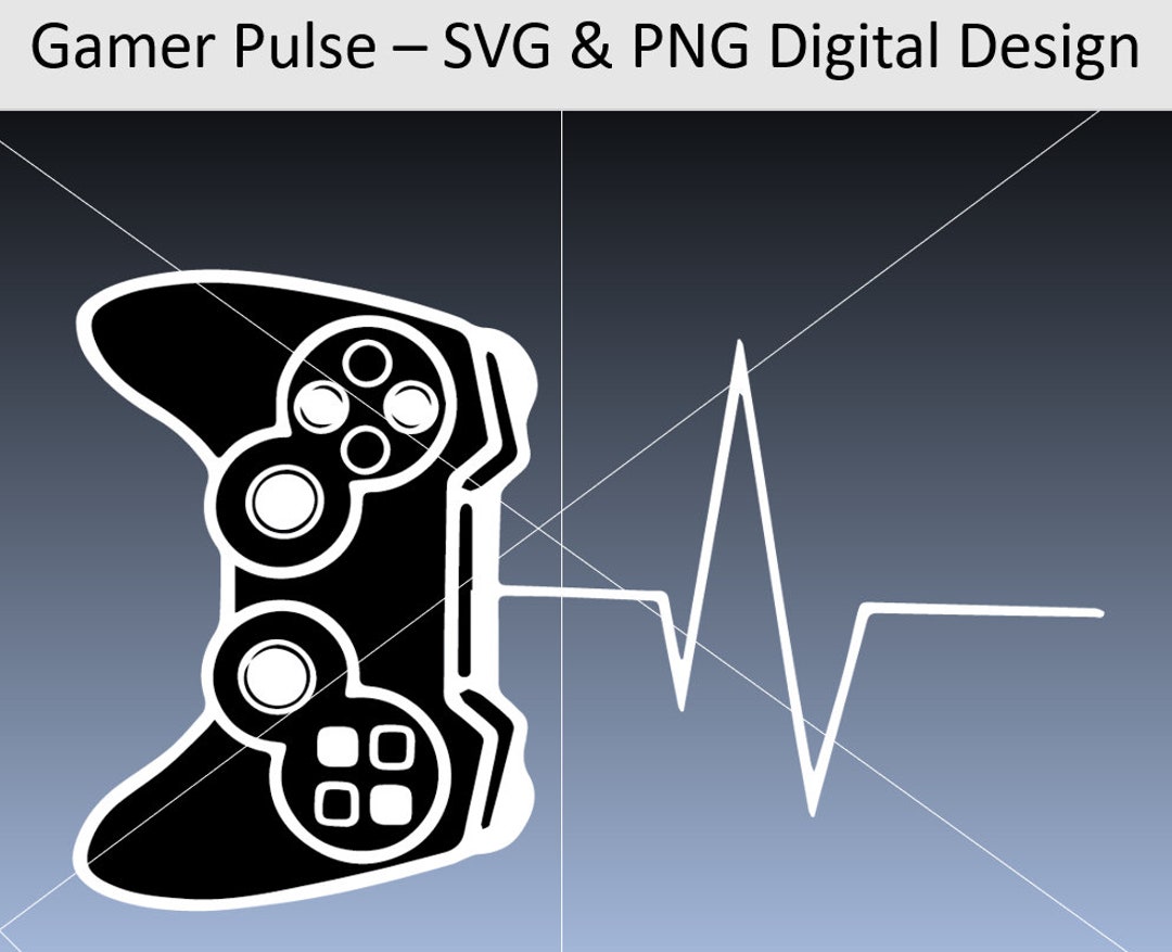 Gamer Pulse SVG & PNG - Digital Download - Etsy