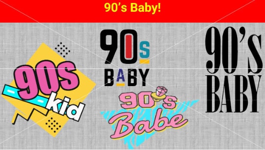 90's Baby Digital Download - PNG SVG DFX - Etsy