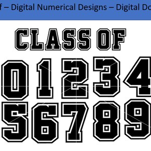 Graduate Class - Digital Numerical Download - SVG & PNG - Etsy