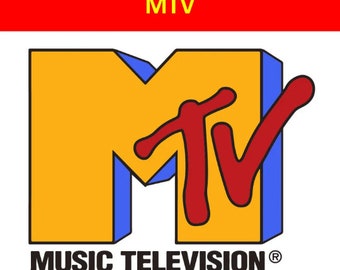 Mtv Bundle SVG, PNG Cricut Ready, Cut Files, Digital Vector File 14 Designs Retro M Tv, Music ...