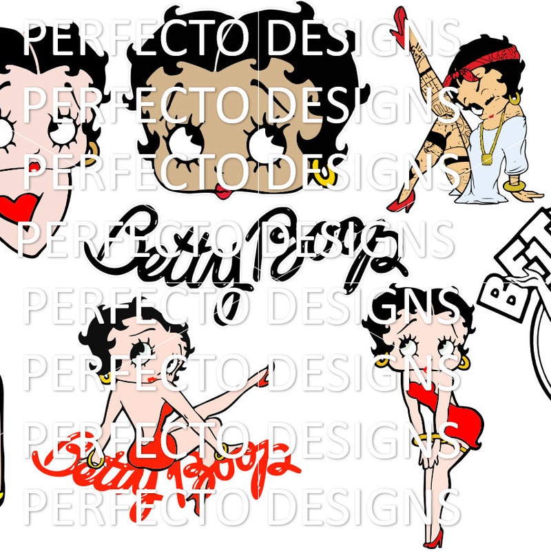 Betty Boop Svg - Etsy