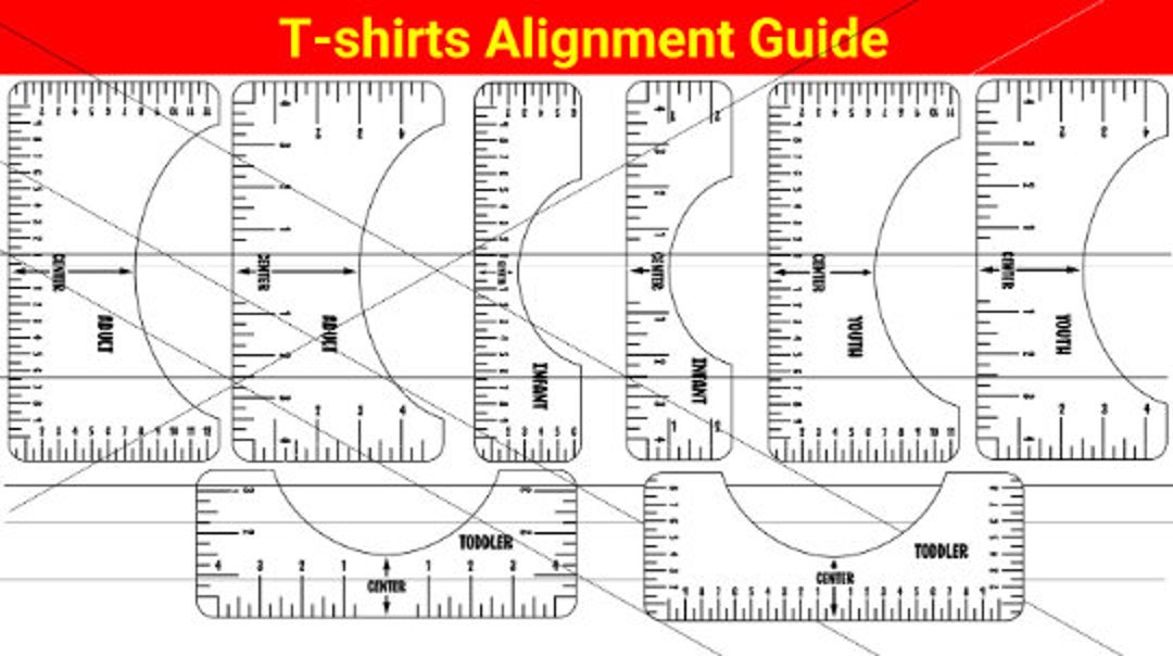 Tshirts Alignment Guide - PNG Digital Download - Etsy