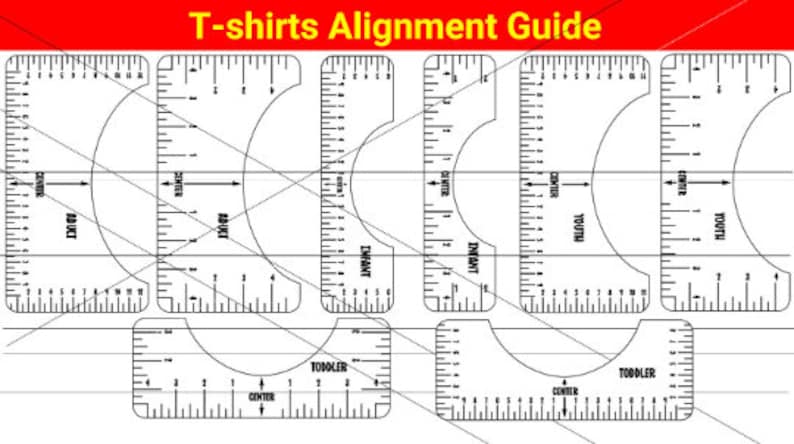 Tshirts Alignment Guide - PNG Digital Download - Etsy