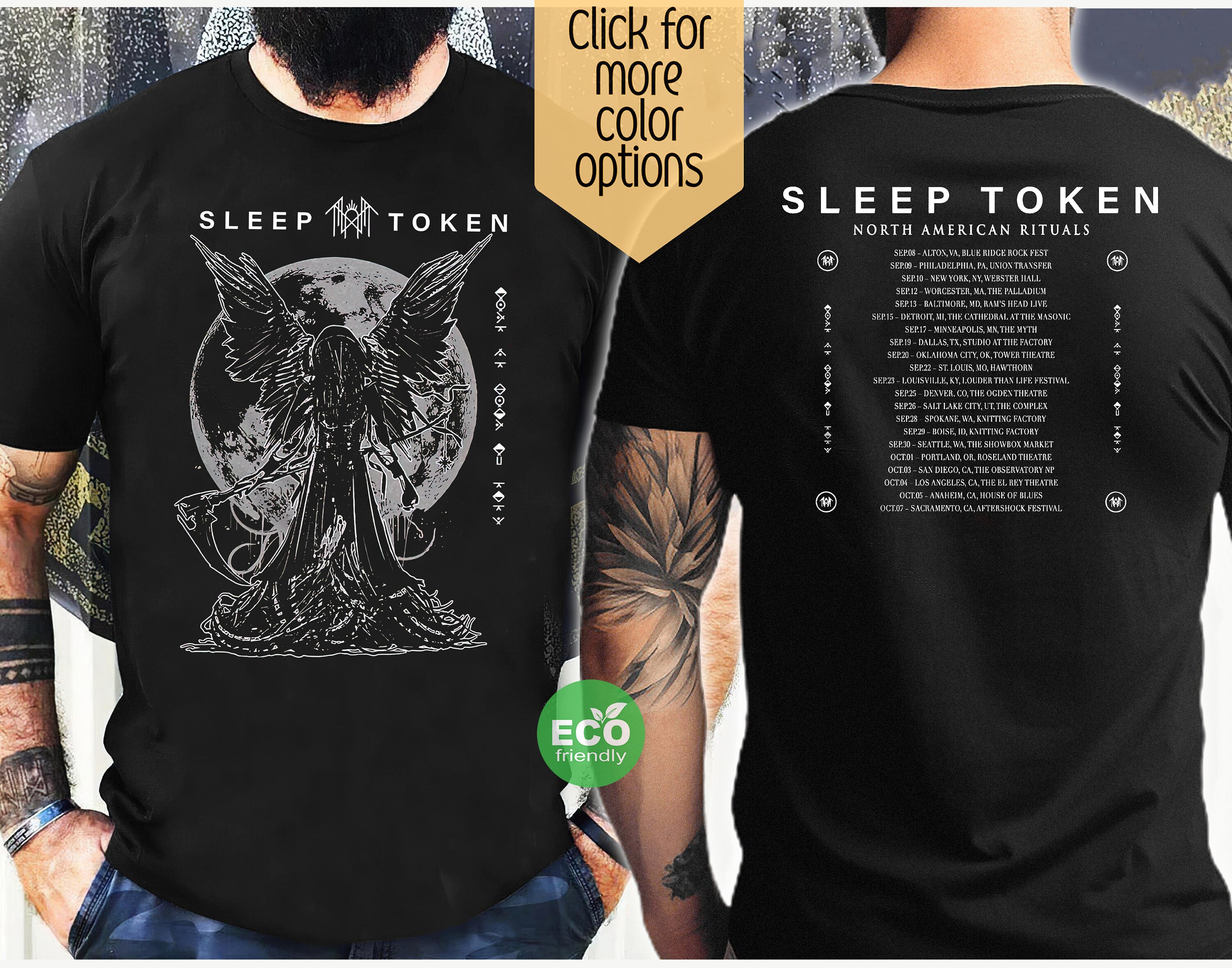 Sleep Token North America Tour 2023 Shirt, Sleep Token Double Sided T-Shirt