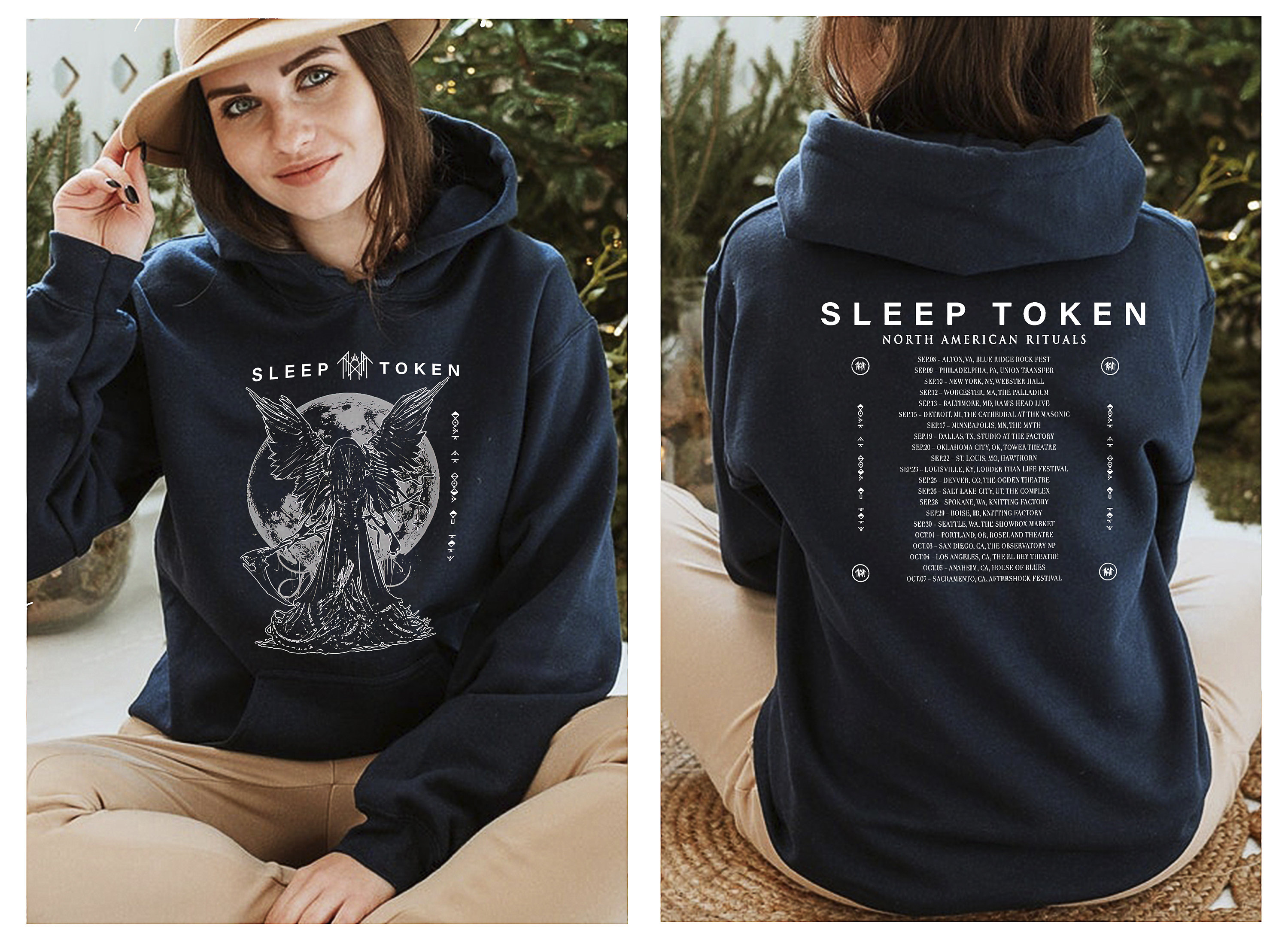 Sleep Token North America Tour 2023 Shirt, Sleep Token Double Sided T-Shirt