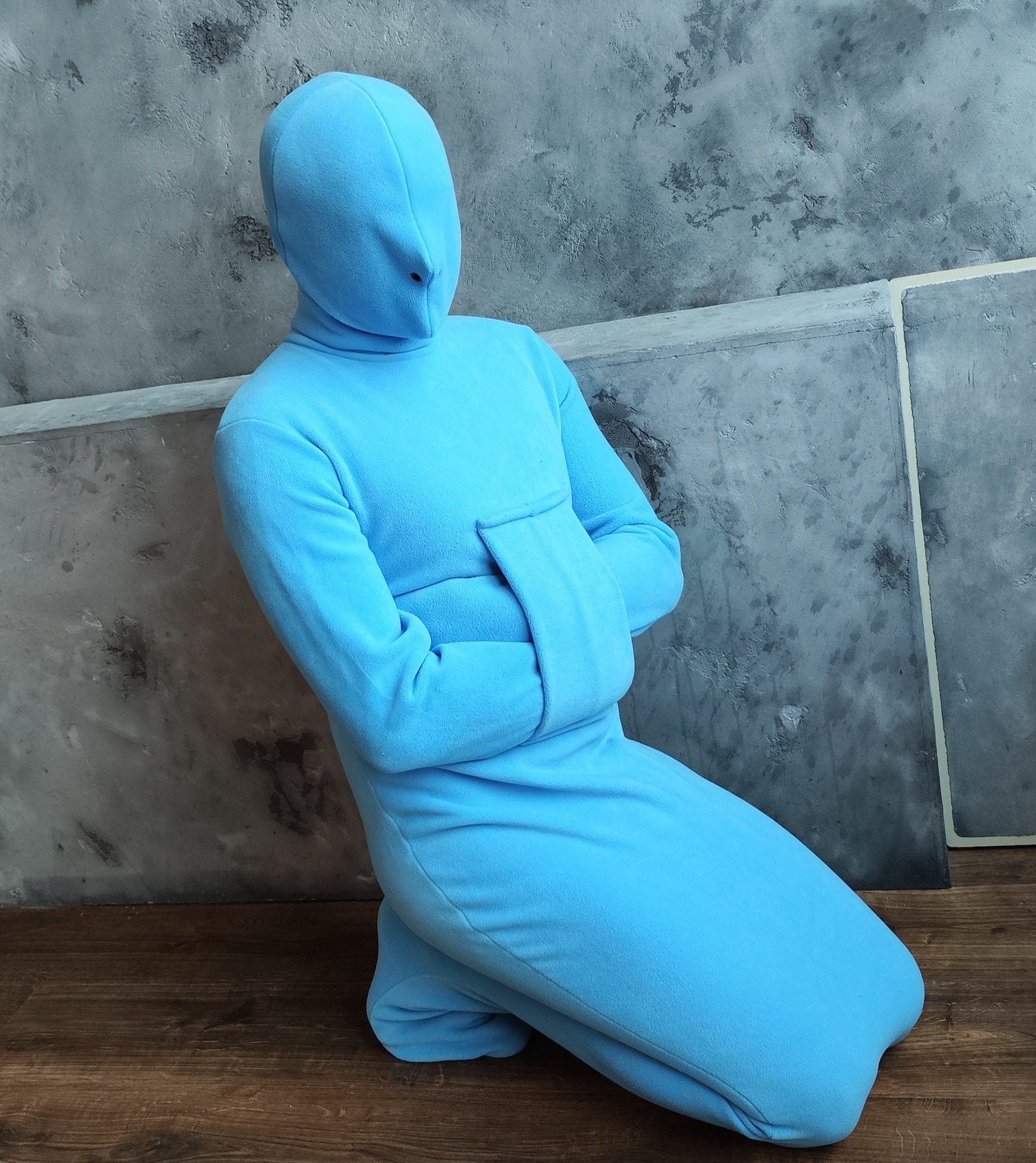 Sale LAST ITEMS in Blue Soft Fleece Bondage Sleepsack, Straitjacket ...