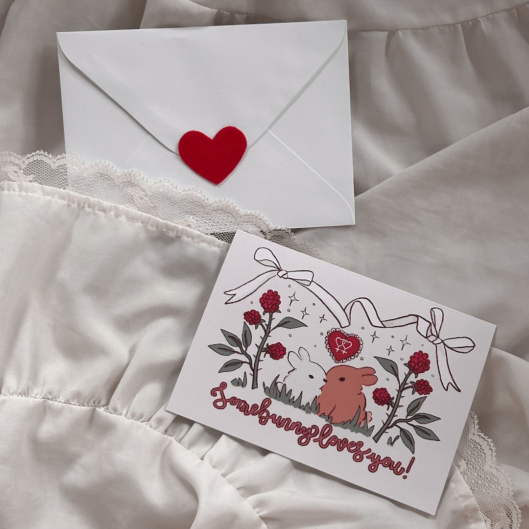 Somebunny Loves You! Valentine Card - Etsy