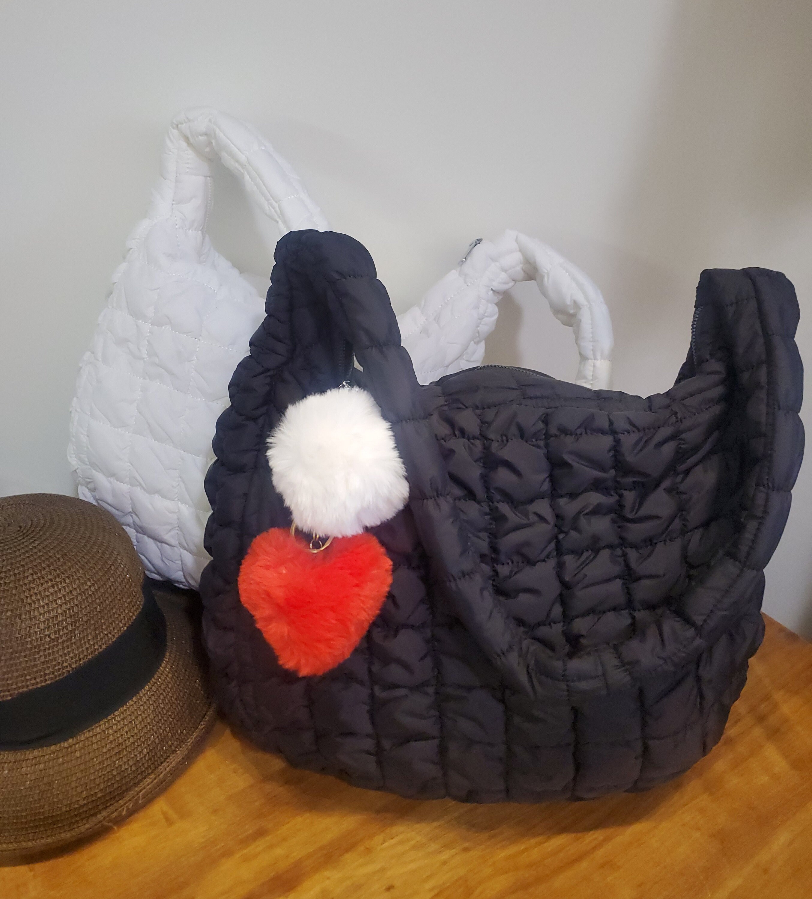 Oversized Quilted Puffy Shoulder Bag, Expandable Cloud Puffy Crossbody ...