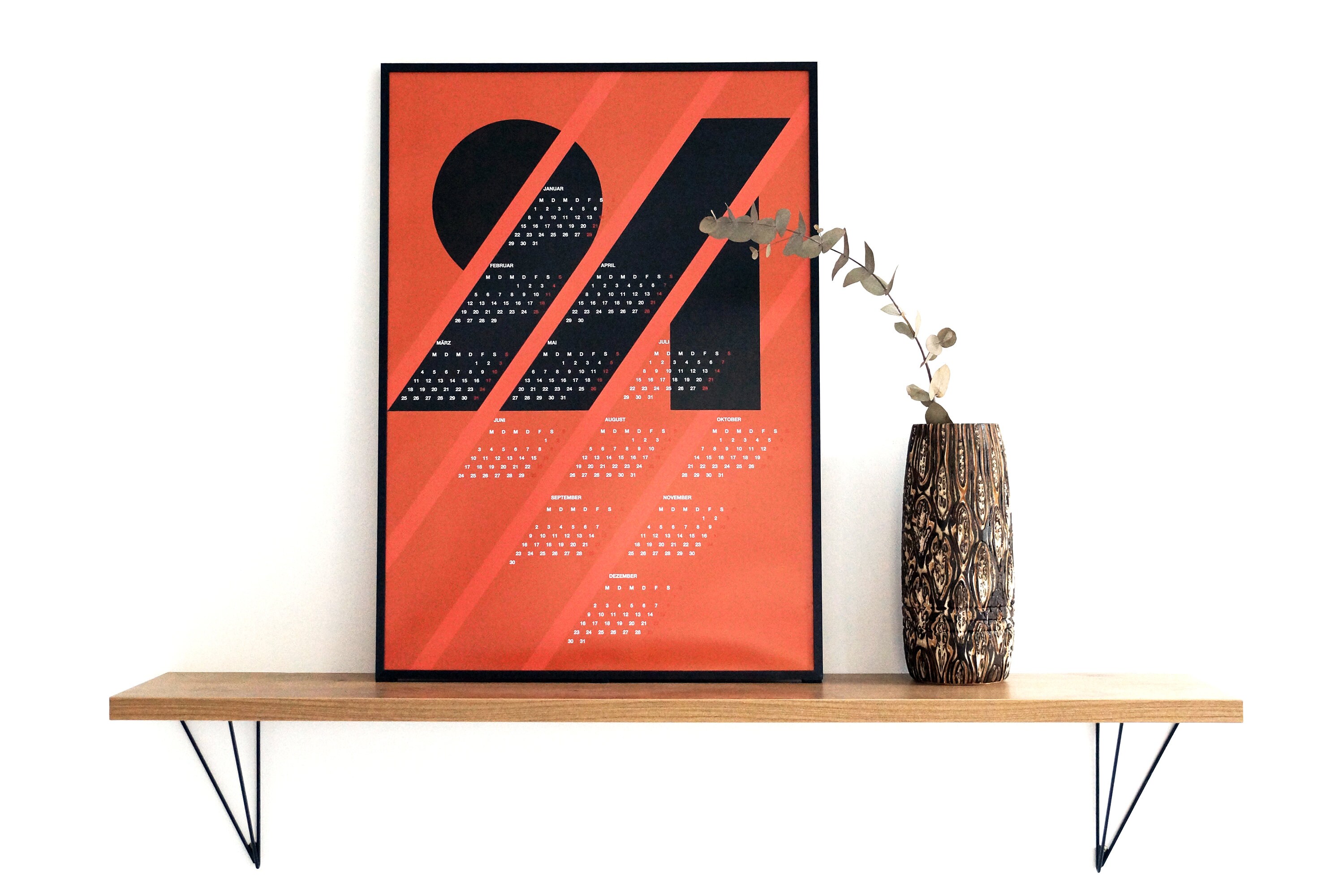 Typographic Wall Calendar 2024/ Poster Calendar/ Annual Planner ...