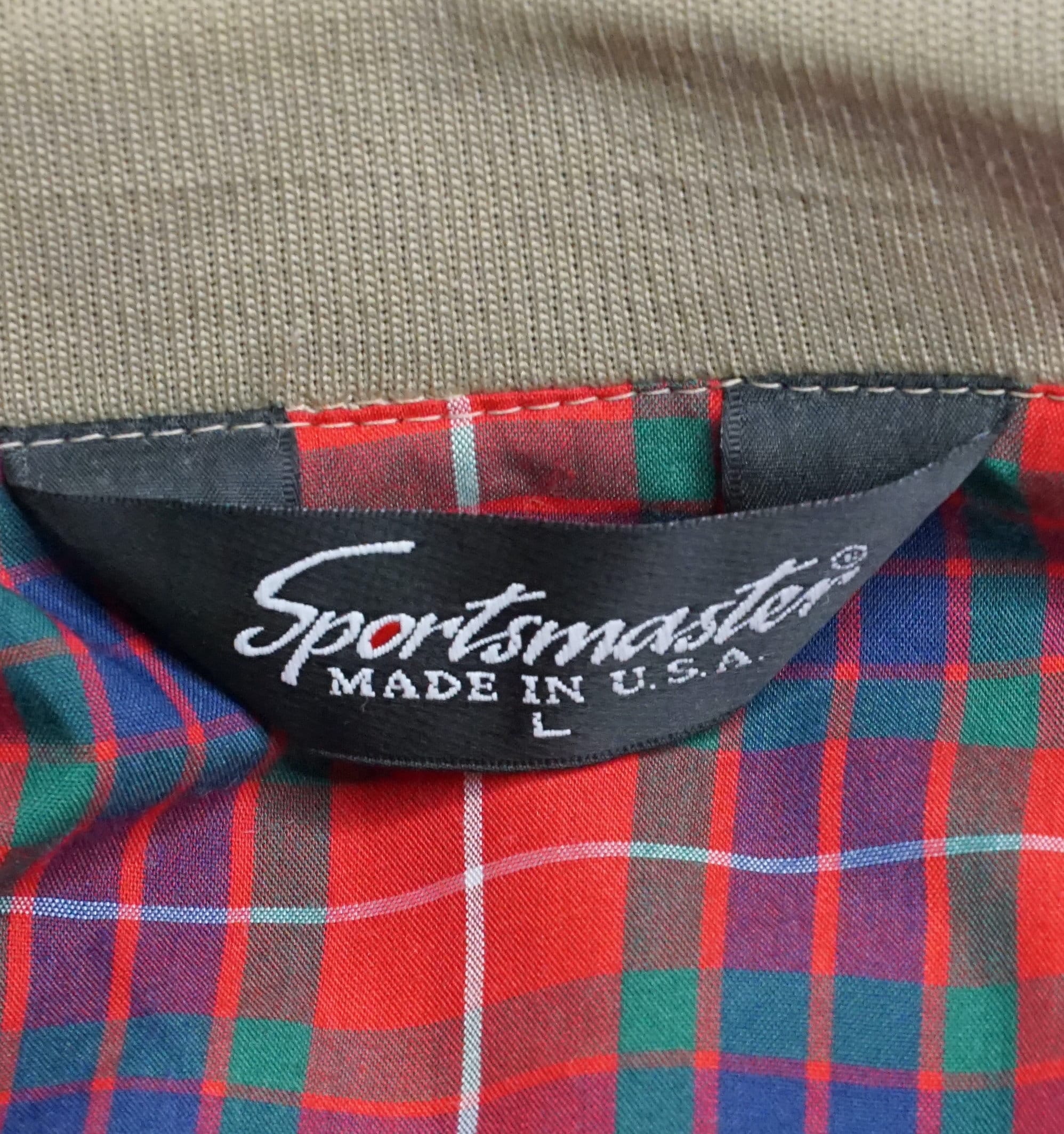 Vintage Sportsmaster Harrington Jacket Made in USA Size Large - Etsy