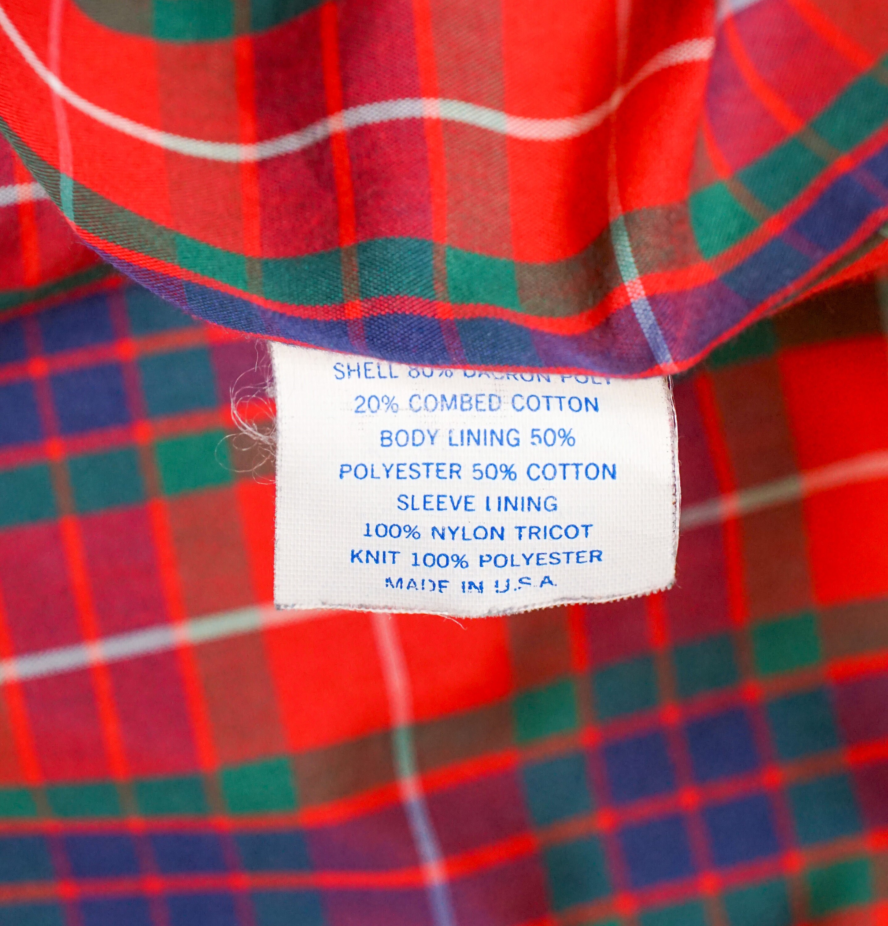 Vintage Sportsmaster Harrington Jacket Made in USA Size Large - Etsy