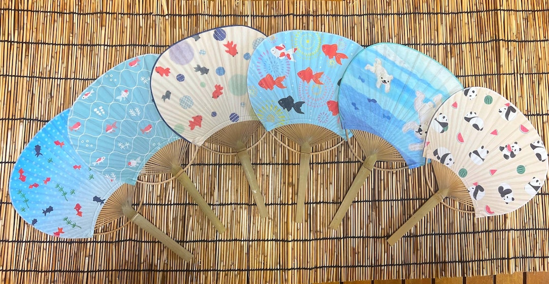 Cool Japanese Fan, Traditional Japanese Bamboo Fan, Japanese Cute ...