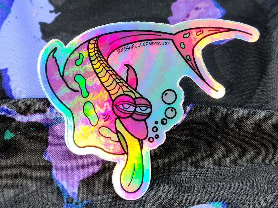 Mel Fish Holo Sticker - Etsy
