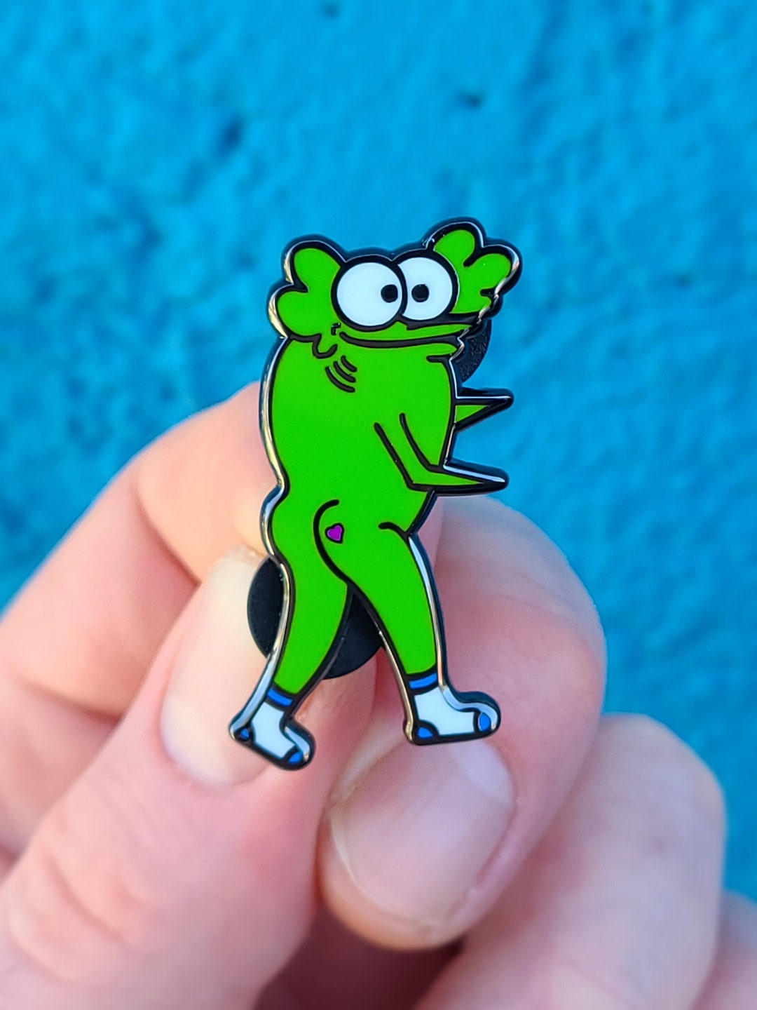 Cheekies Character Enamel Pin Fish Full of Mercury - Etsy