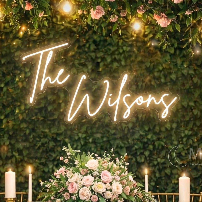 Custom Neon Table Signs - Etsy