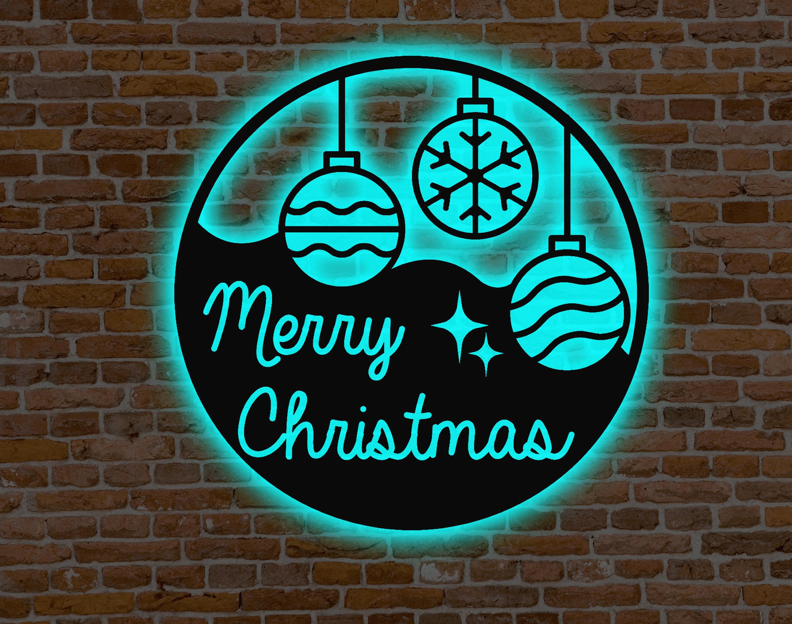 Metal Sign With Led Custom Business Backlit Signs Custom Christmas ...