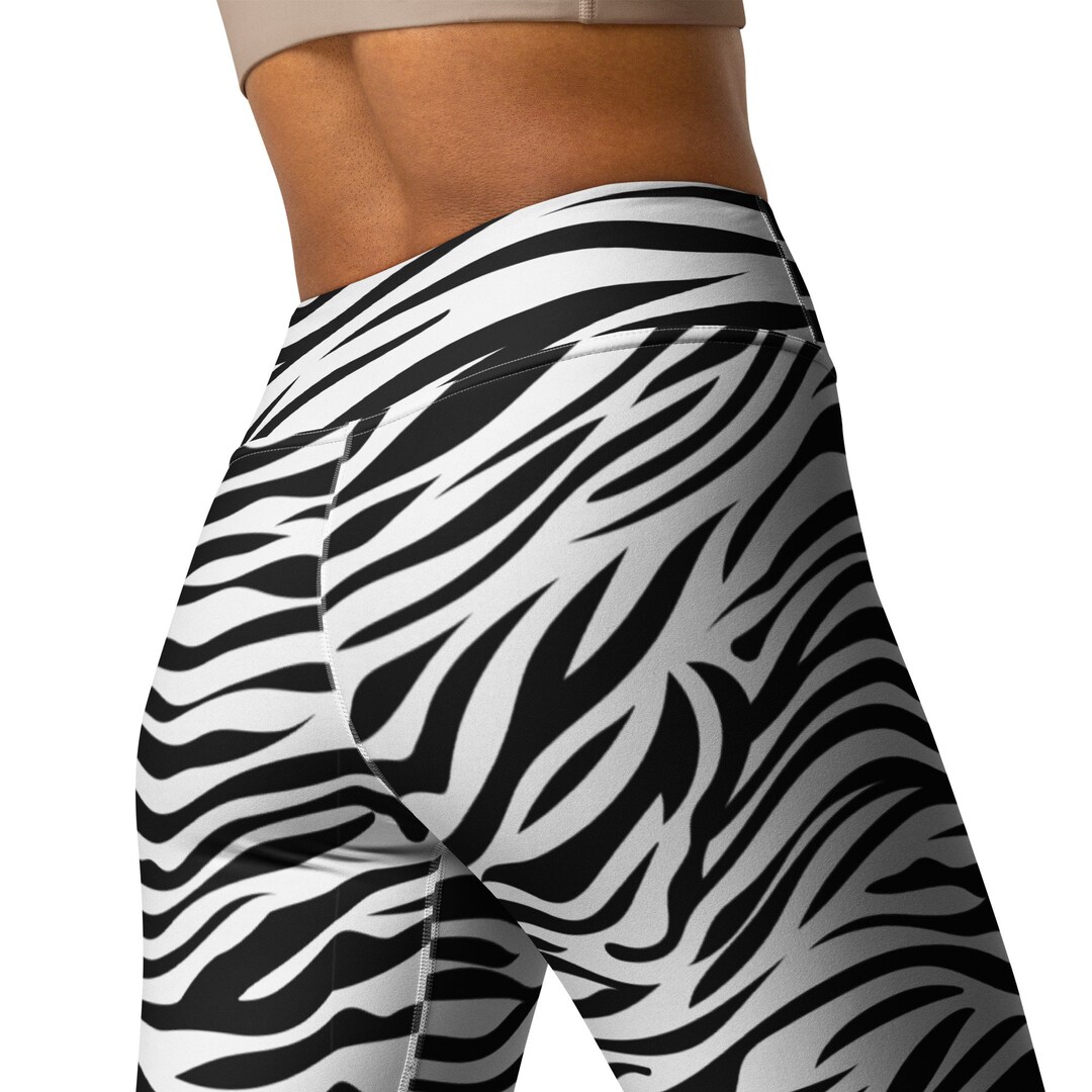 Zebra Leggings / Zebra Yoga Pants / Zebra Costume - Etsy