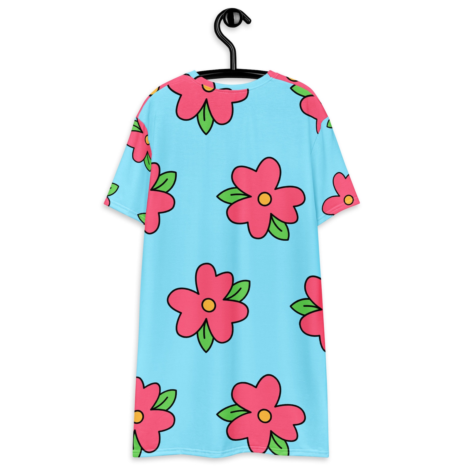 Homer Simpson Muumuu Dress. Pink Floral T-shirt Dress / King Homer ...