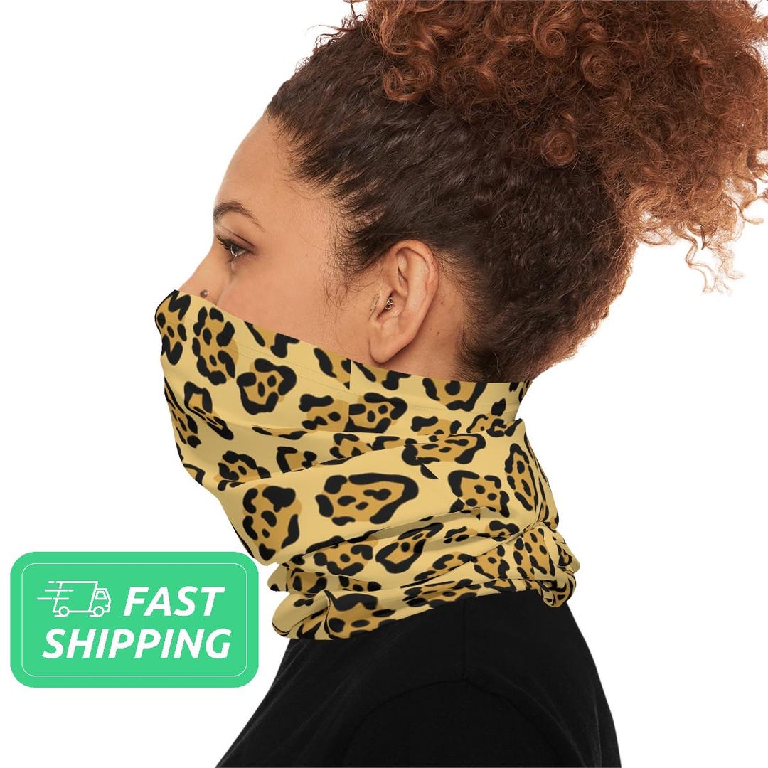 Jaguar Pattern Neck Gaiter / Cougar Pattern Neck Gaiter / Jaguar Print ...