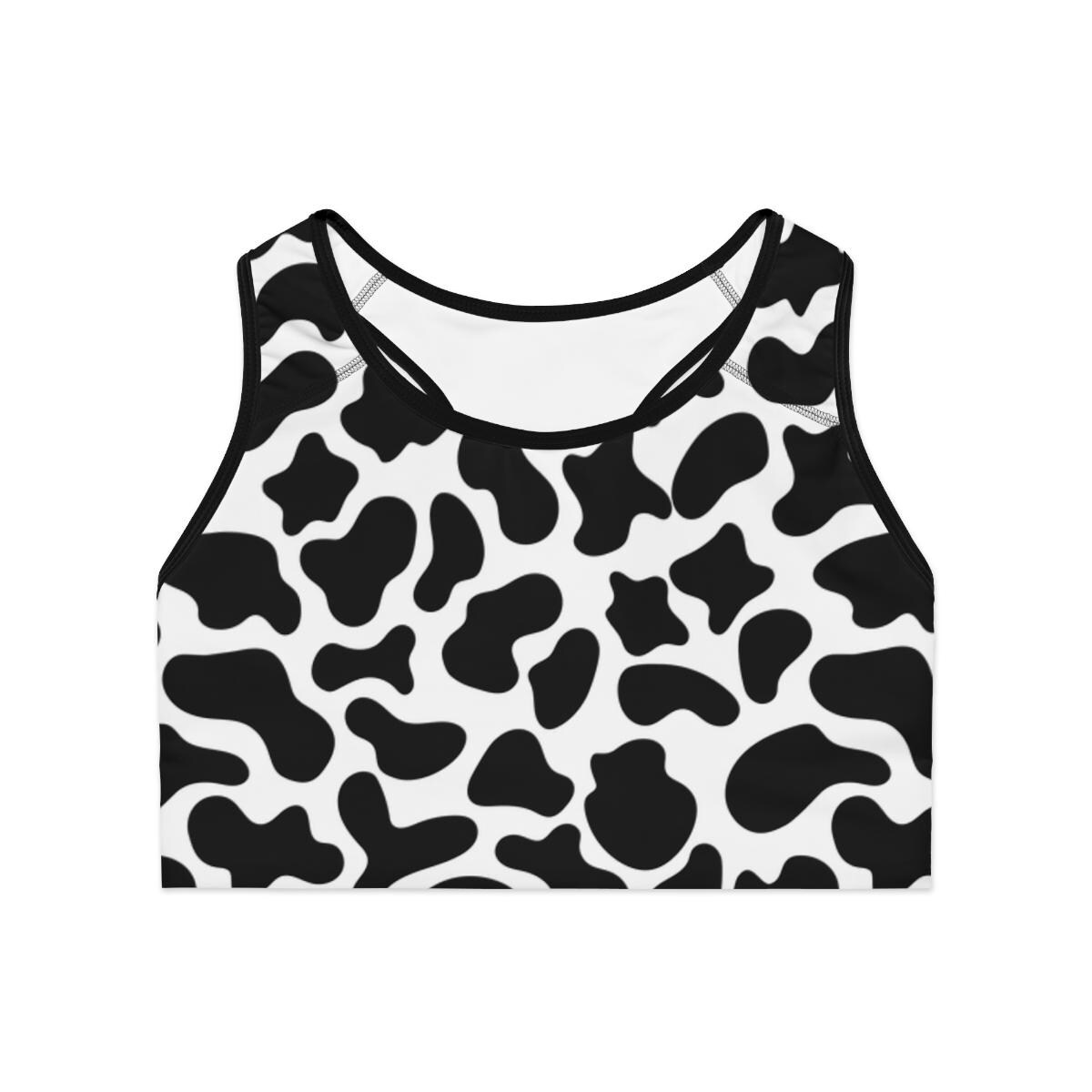Cow Pattern Sports Bra / Cow Print Sports Bra - Etsy