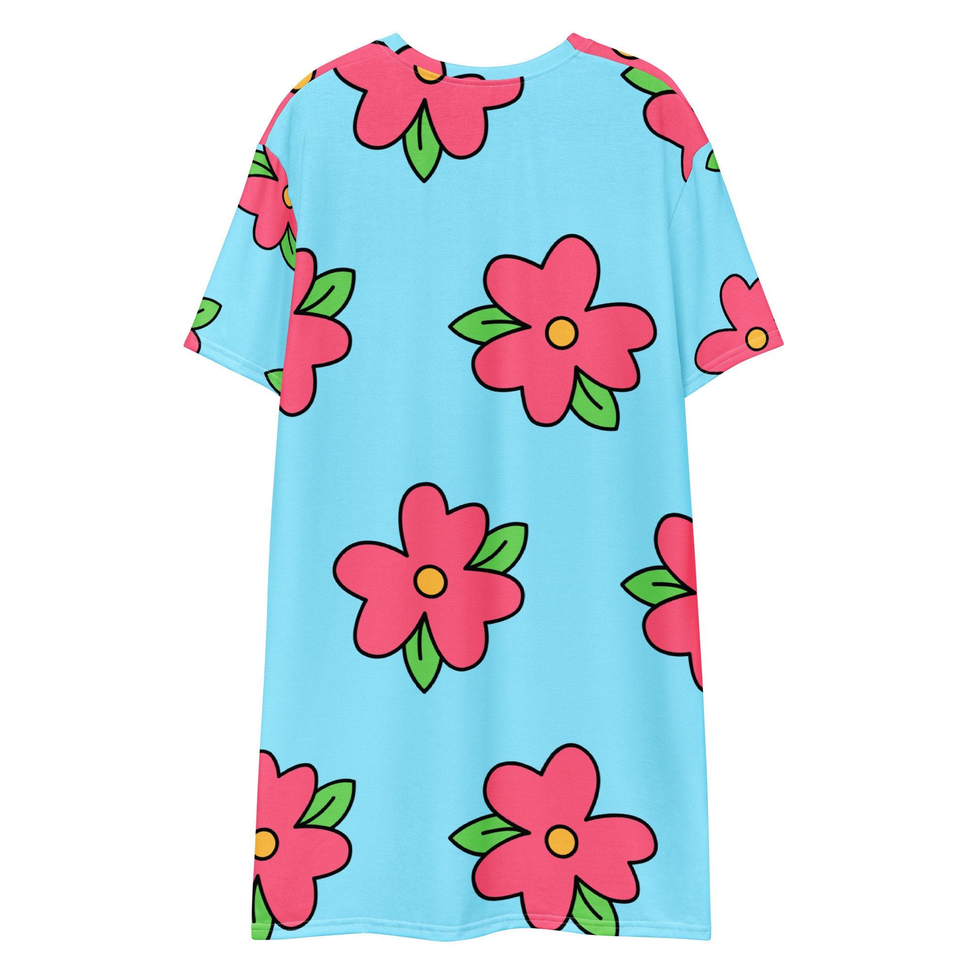 Homer Simpson Muumuu Dress. Pink Floral T-shirt Dress / King Homer ...