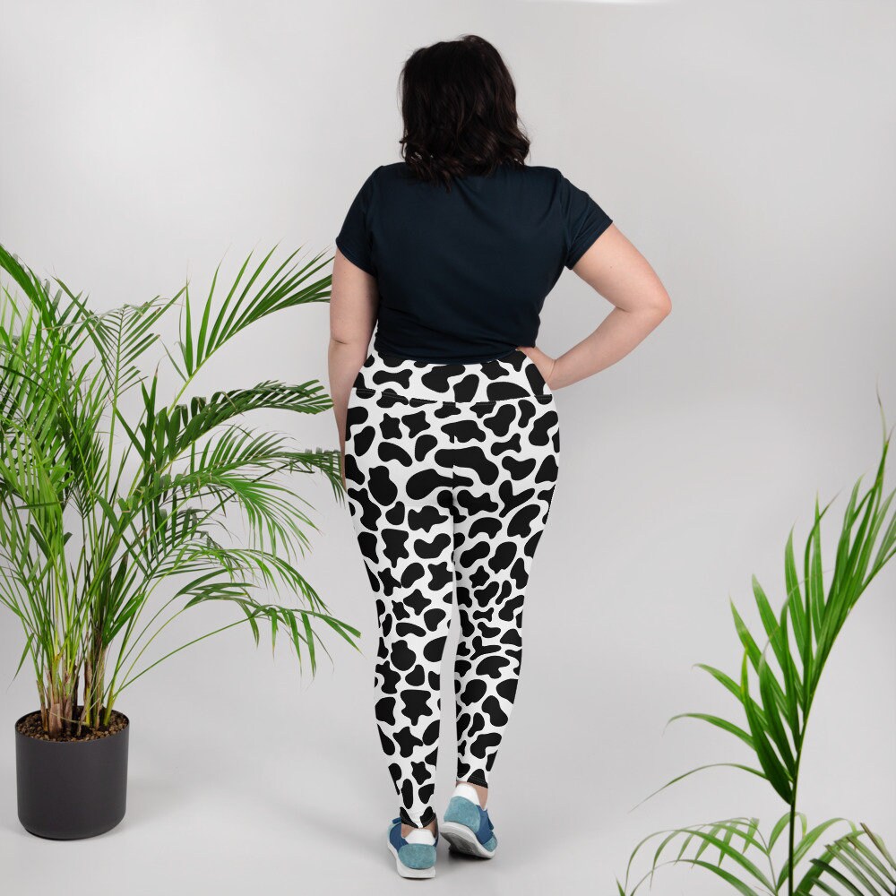 Cow Print Plus Size Leggings - Etsy
