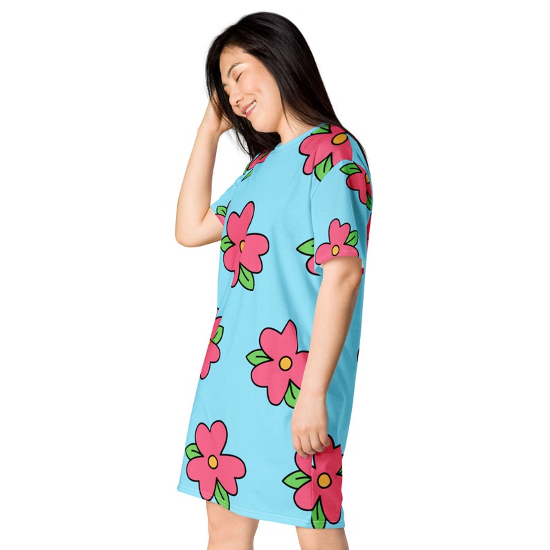 Homer Simpson Muumuu Dress. Pink Floral T-shirt Dress / King Homer ...