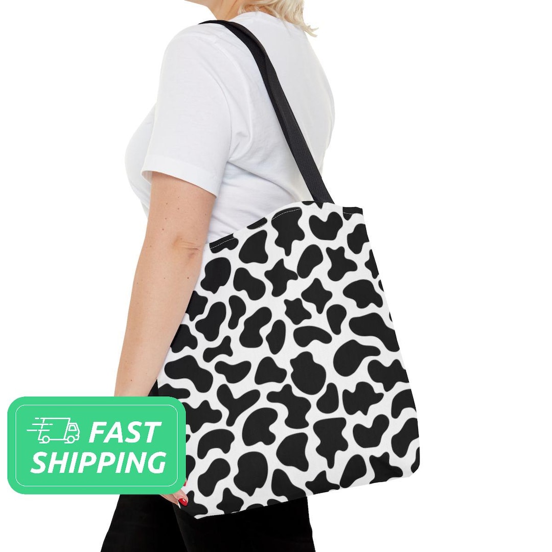 Cow Pattern Tote Bag / Cow Print Tote Bag - Etsy