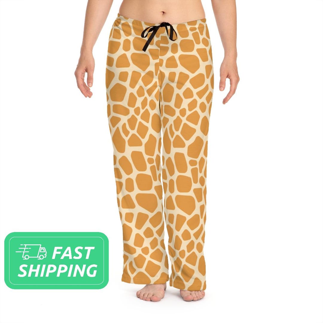 Giraffe Pattern Pajama Pants / Safari Pajama Pants - Etsy