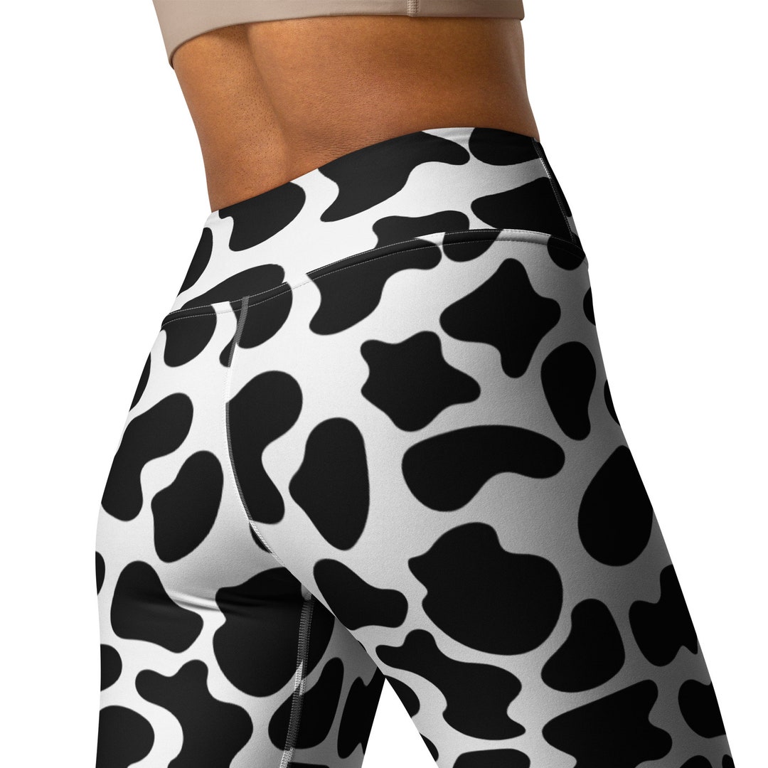 Cow Print Leggings / Cow Pattern / Western Themed / Cow Yoga Pants ...