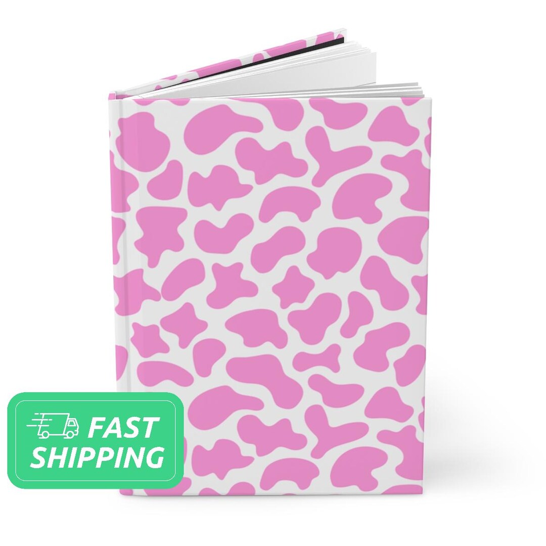 Pink Cow Journal / Cow Pattern Journal / Hardcover Notebook / Diary ...
