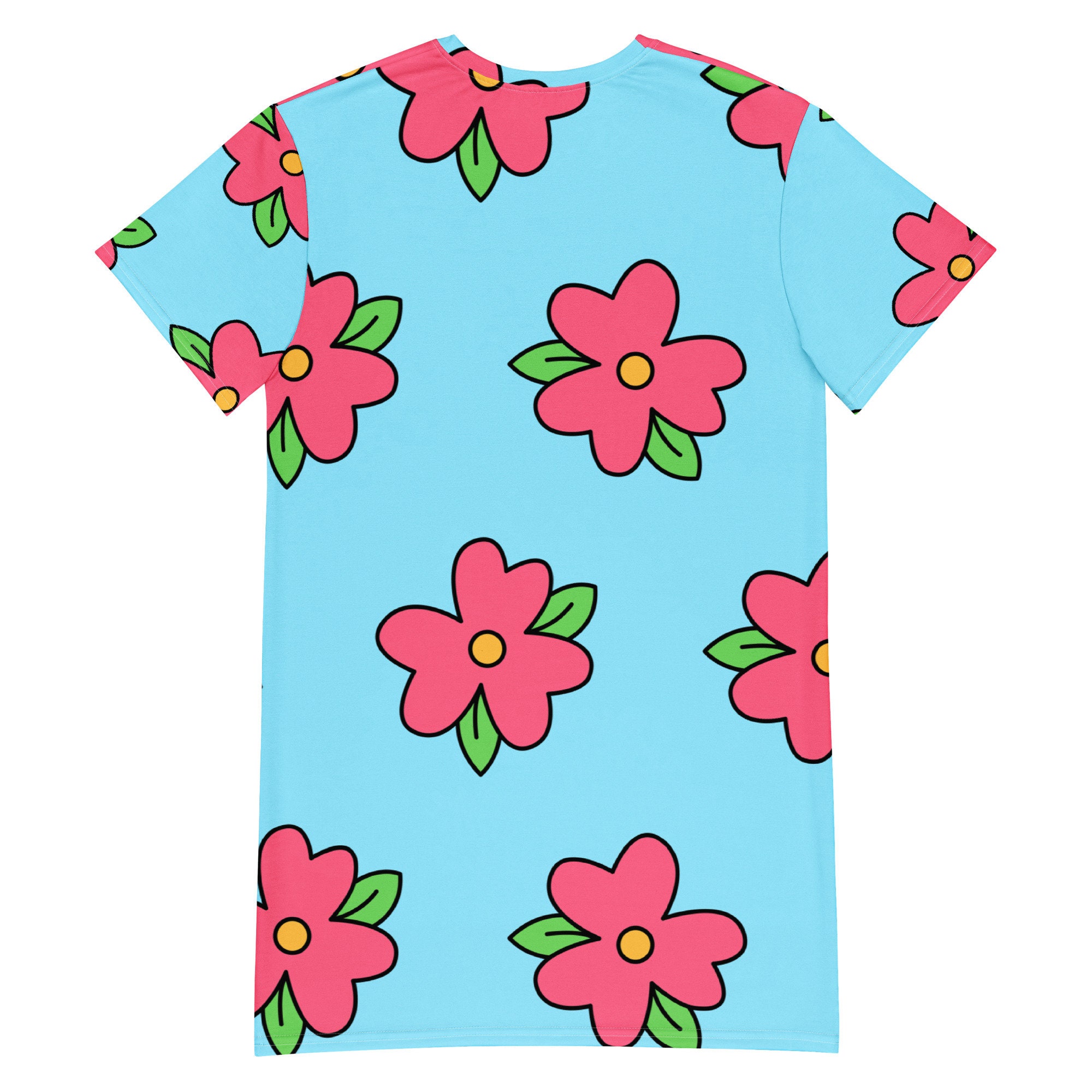 Homer Simpson Muumuu Dress. Pink Floral T-shirt Dress / King Homer ...