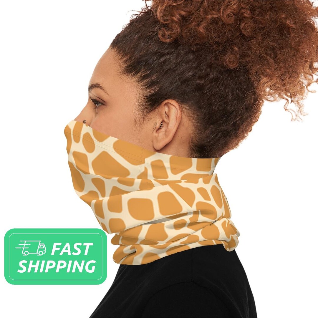 Giraffe Pattern Neck Gaiter / Safari Neck Gaiter / Lightweight Mask - Etsy