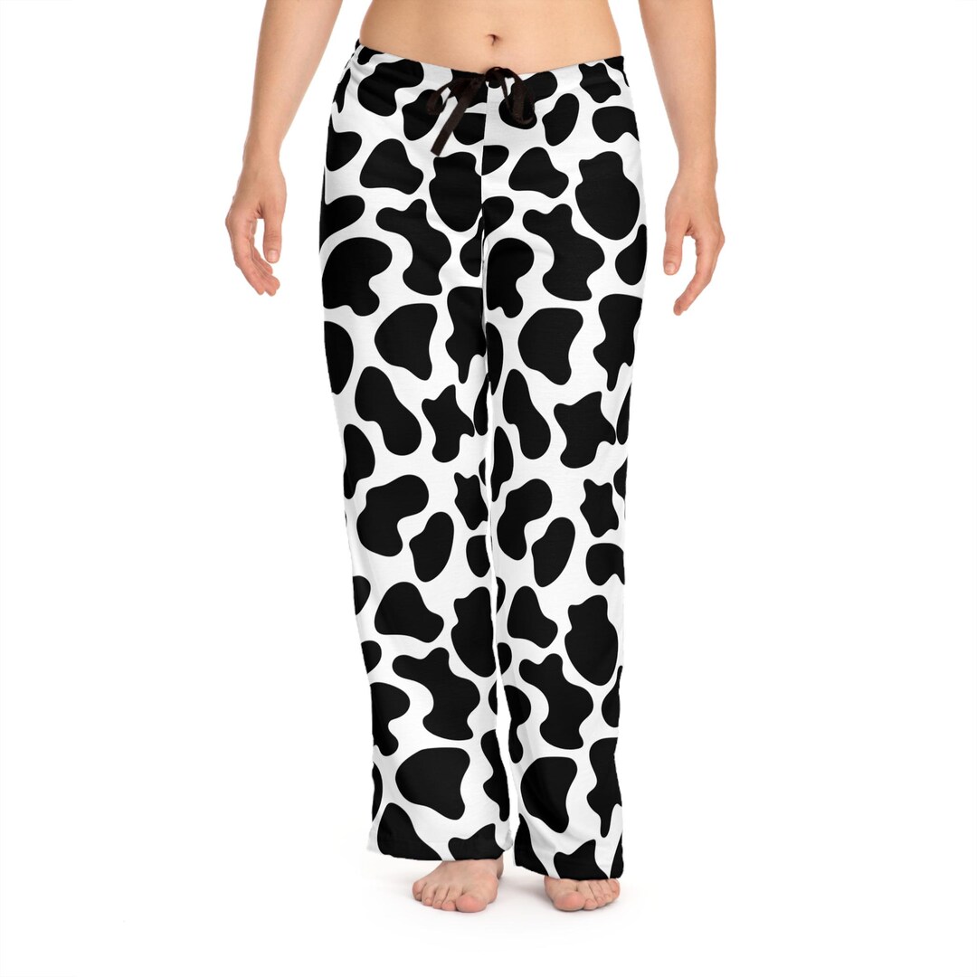Cow Print Pajama Pants - Etsy