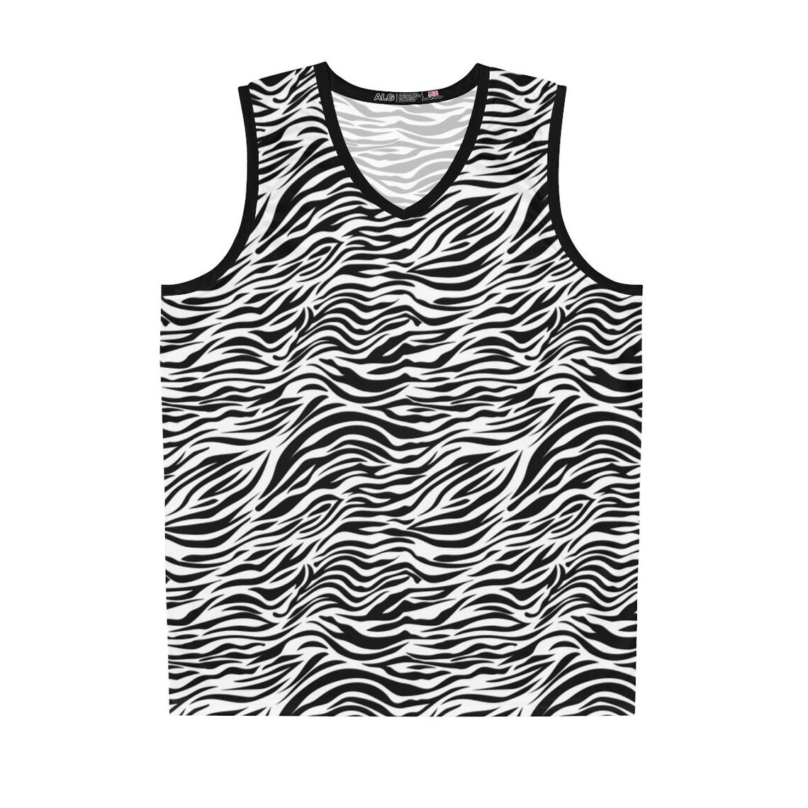 Zebra Pattern Basketball Jersey / Striped Pattern Basketball Jersey ...