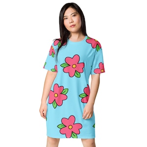 Homer Simpson Muumuu Dress. Pink Floral T-shirt Dress / King Homer ...