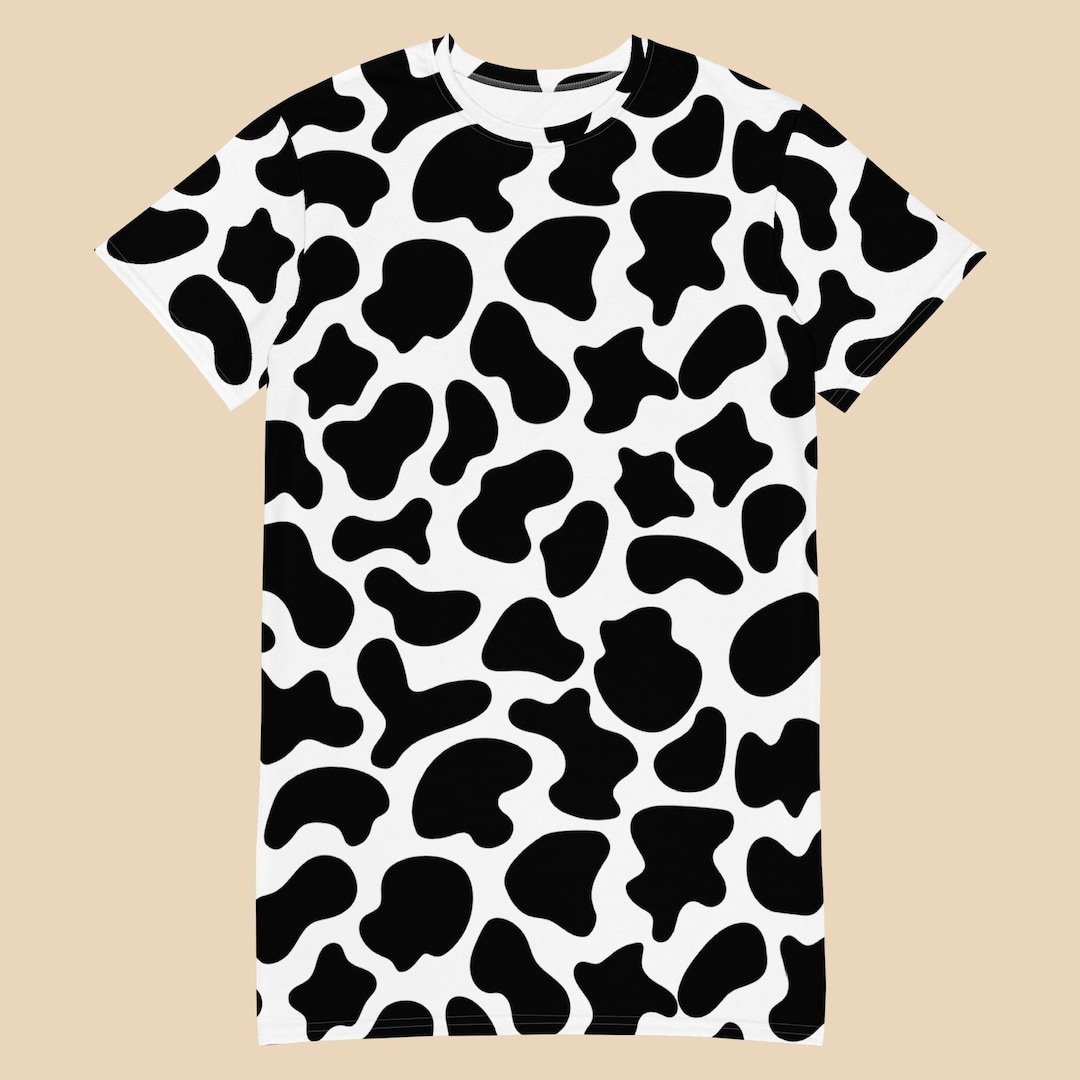 Cow Mumu / Cow Print Muumuu / Cow Pattern Moo Moo / T-shirt Dress - Etsy