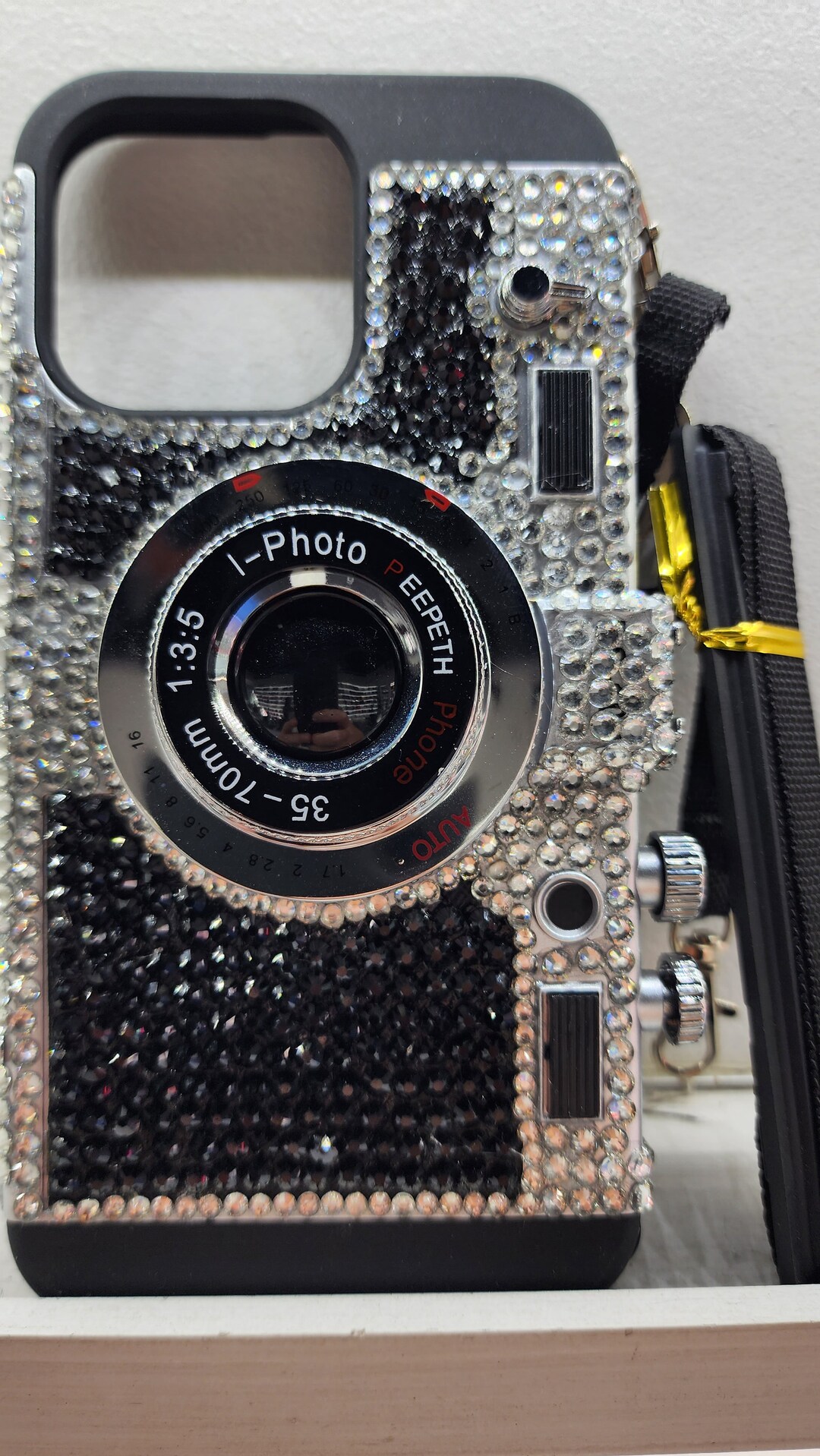 Bling Camera Rhinestone Case Cover for iPhone 11 12 13 14 15 16 17 Pro ...