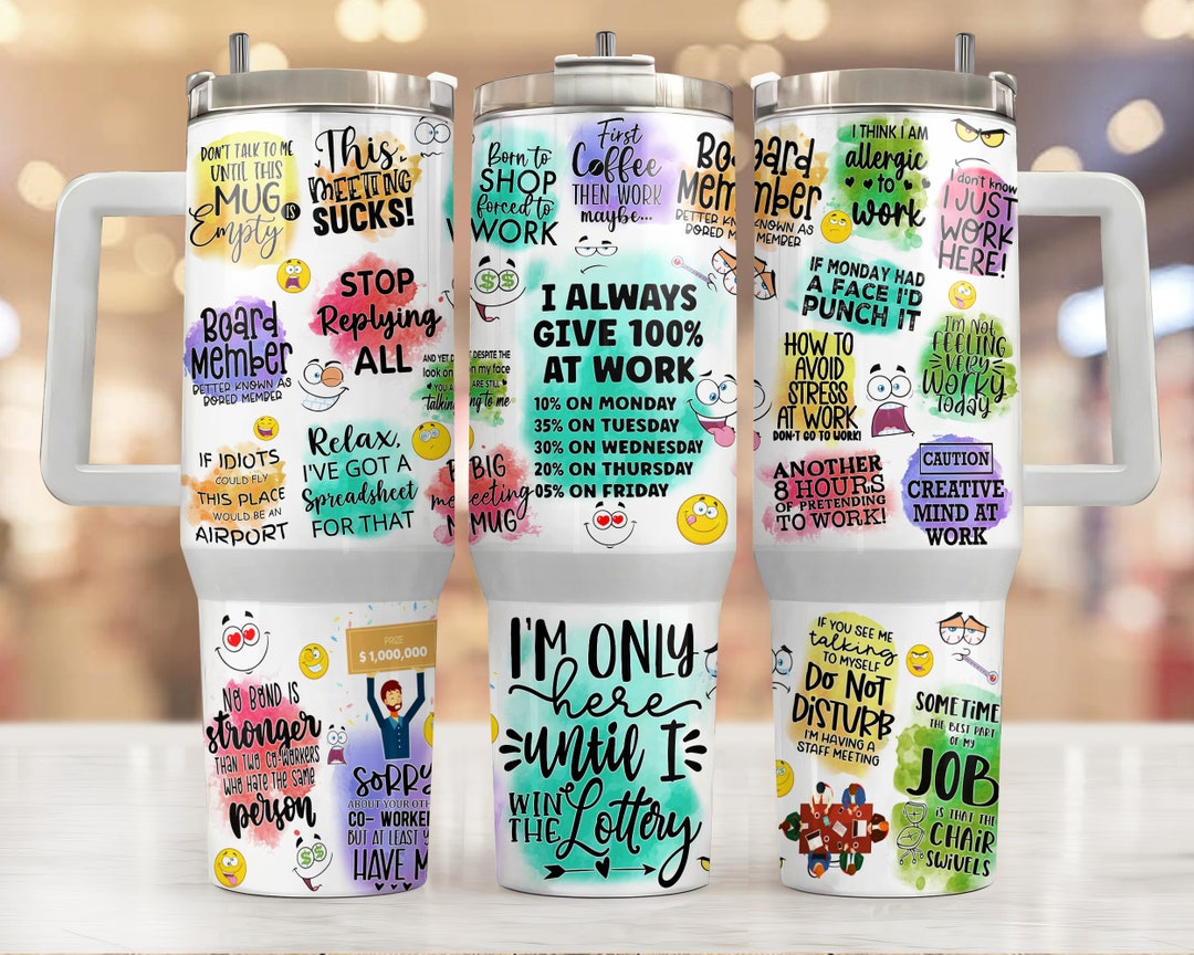 Funny Office Tumbler Wrap 40oz Tumbler Design, Funny Tumbler Wrap ...