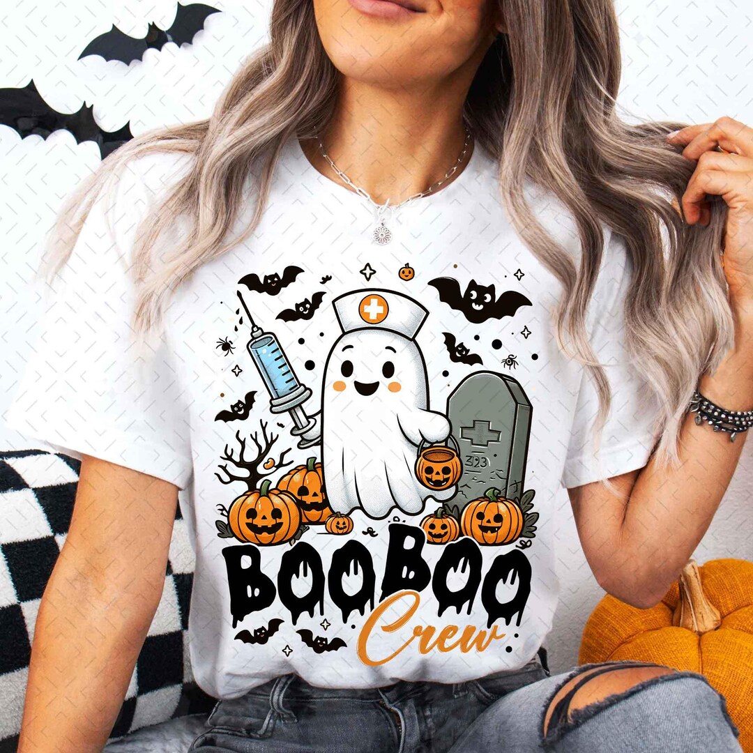 Boo Boo Crew Png File, Ghost Nurse Png, Funny Nurse Png, Cute Ghost Png ...