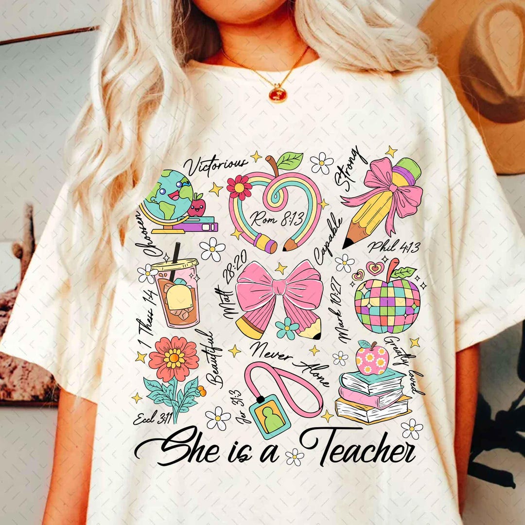She is Teacher Png, Teacher Mom Png, Christian Teacher Png, Bible ...